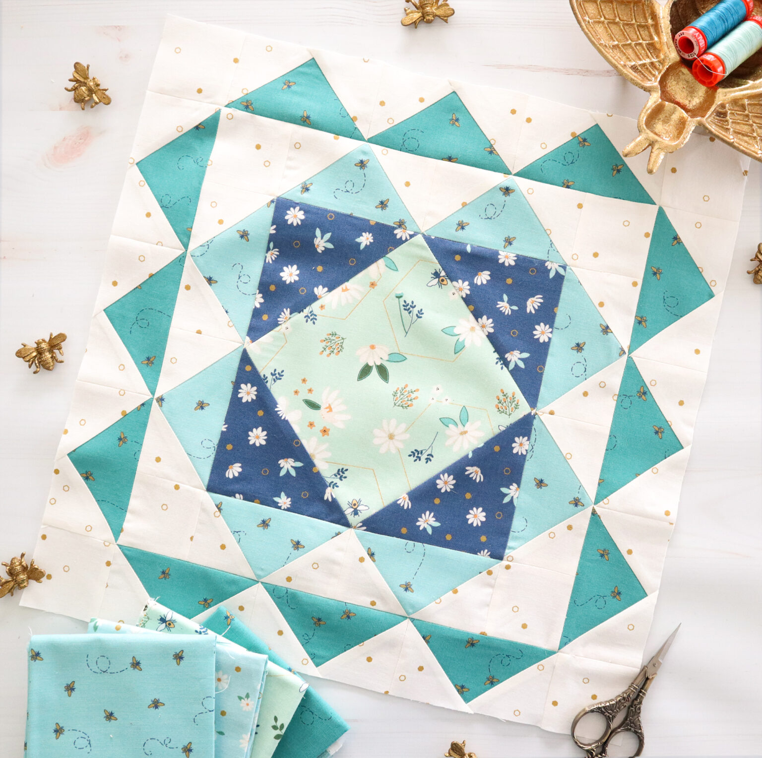 Country Daisies Sew Along Block 2