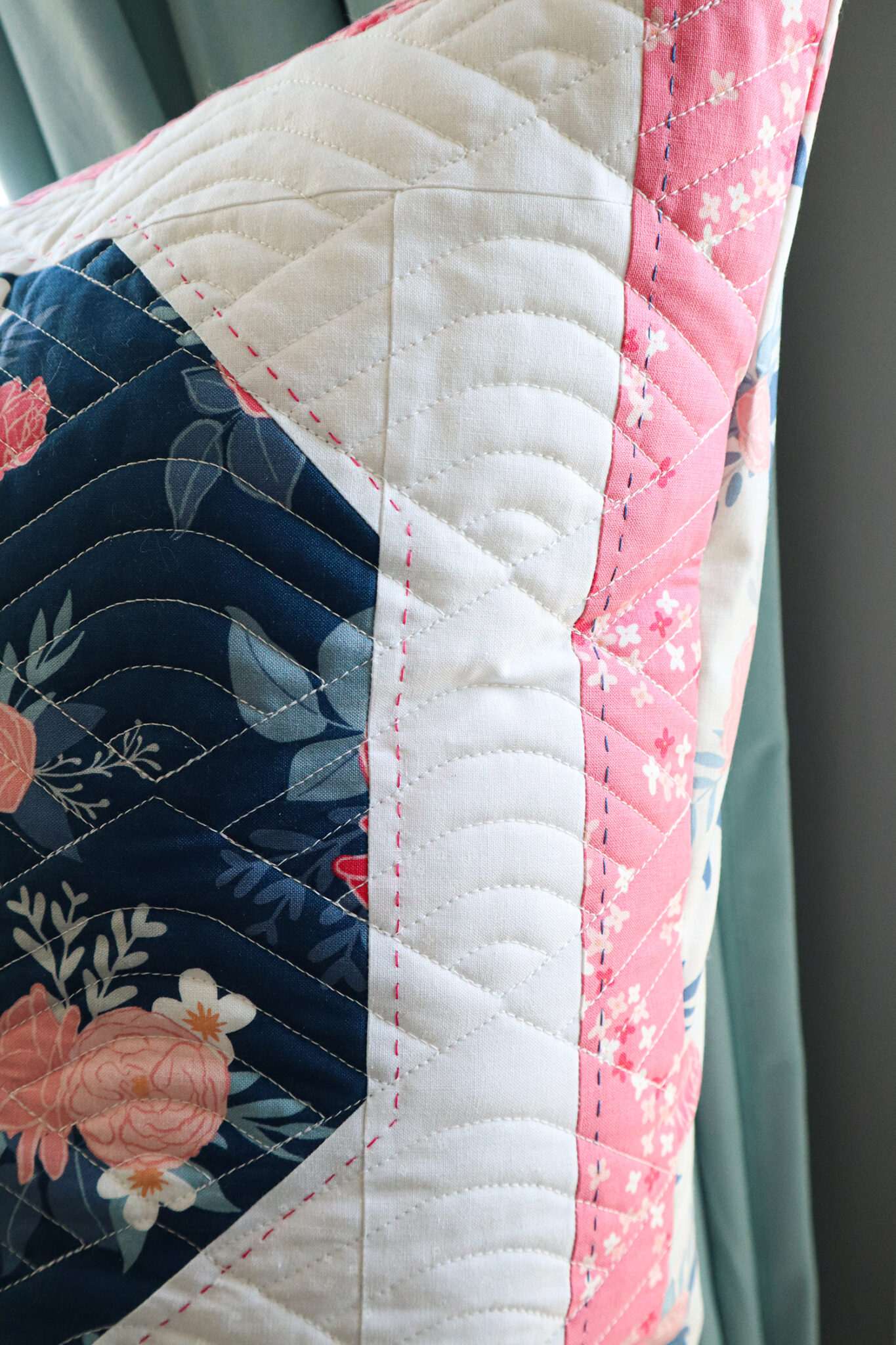 Pretty Patchwork Heart Pillow