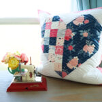 Pretty Patchwork Heart Pillow