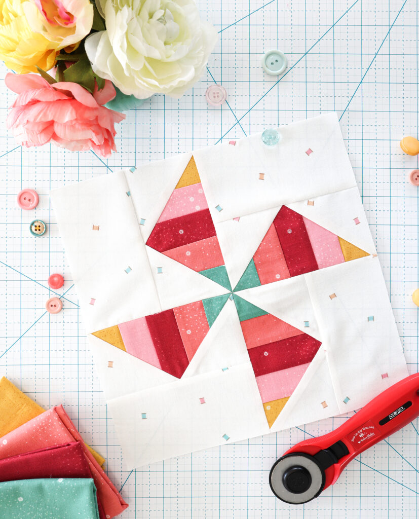 Mountain Peaks Block - RBD Block Challenge - Dainty Daisy Quilt
