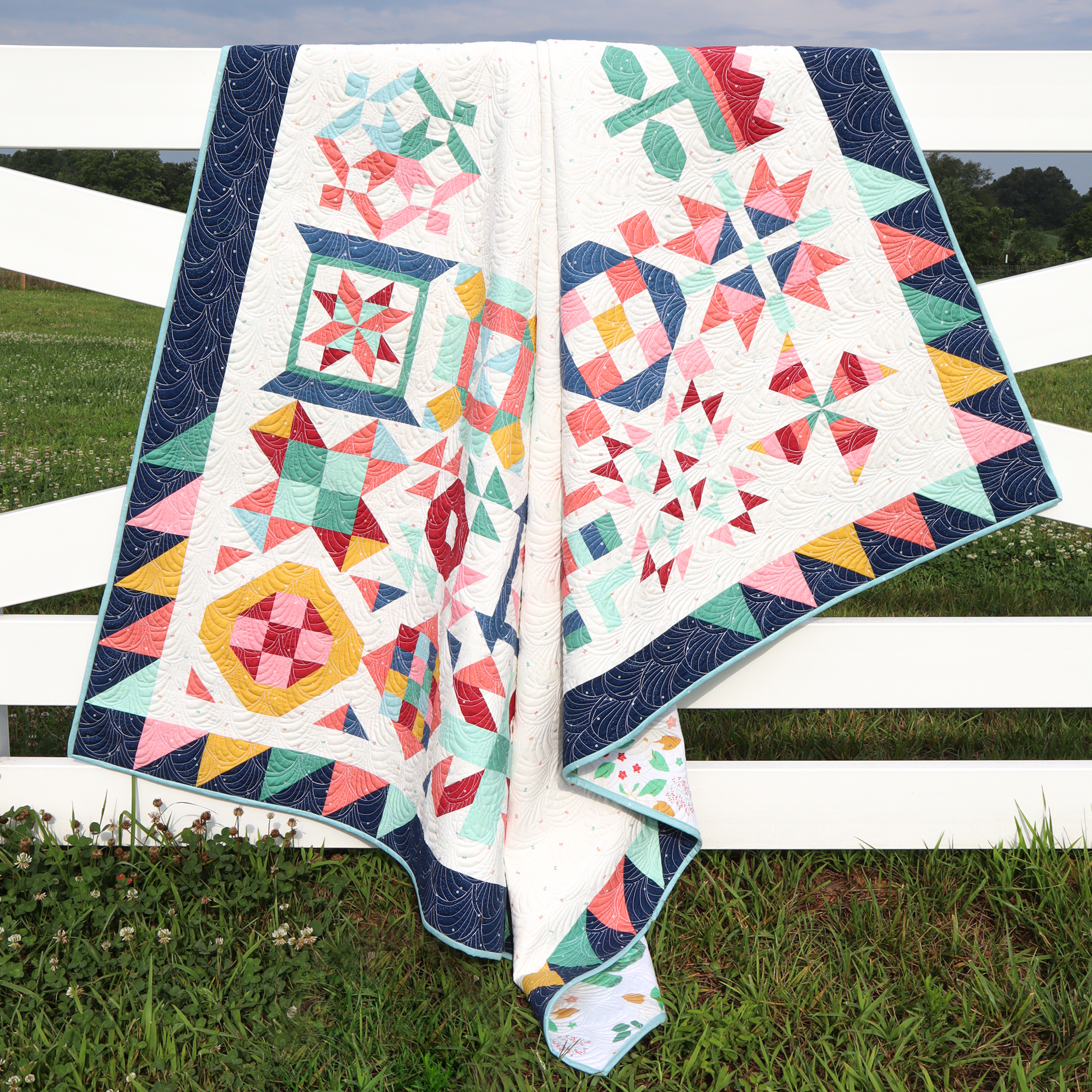 RBD Block Challenge Quilt Finish!