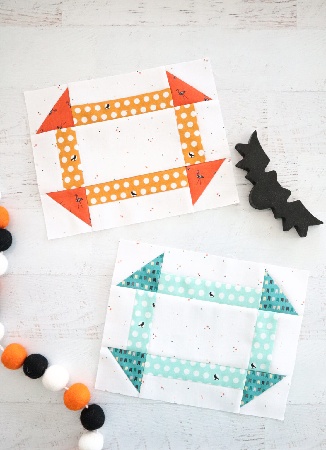 Spooky Lane Sew Along Churn Dash Row