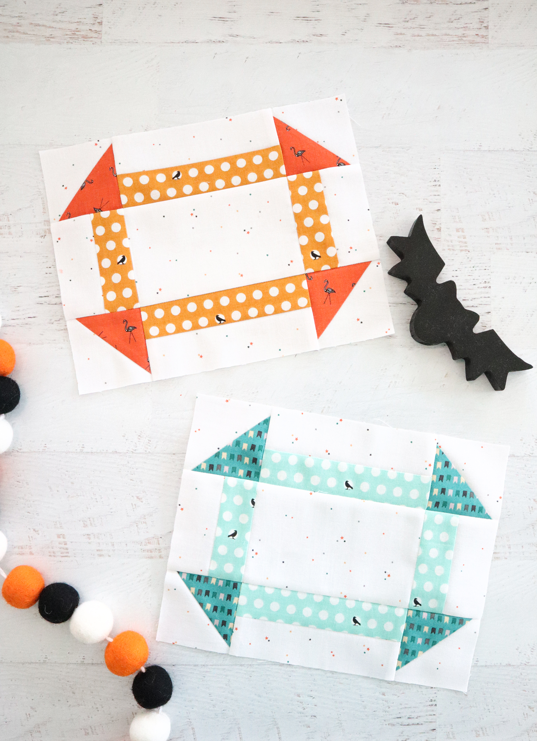 Spooky Lane Sew Along Churn Dash Row