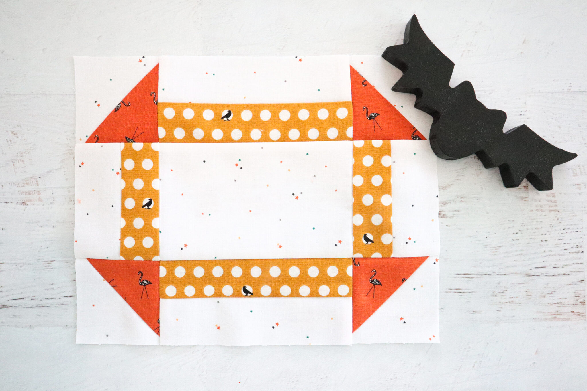 Spooky Lane Sew Along Churn Dash Row