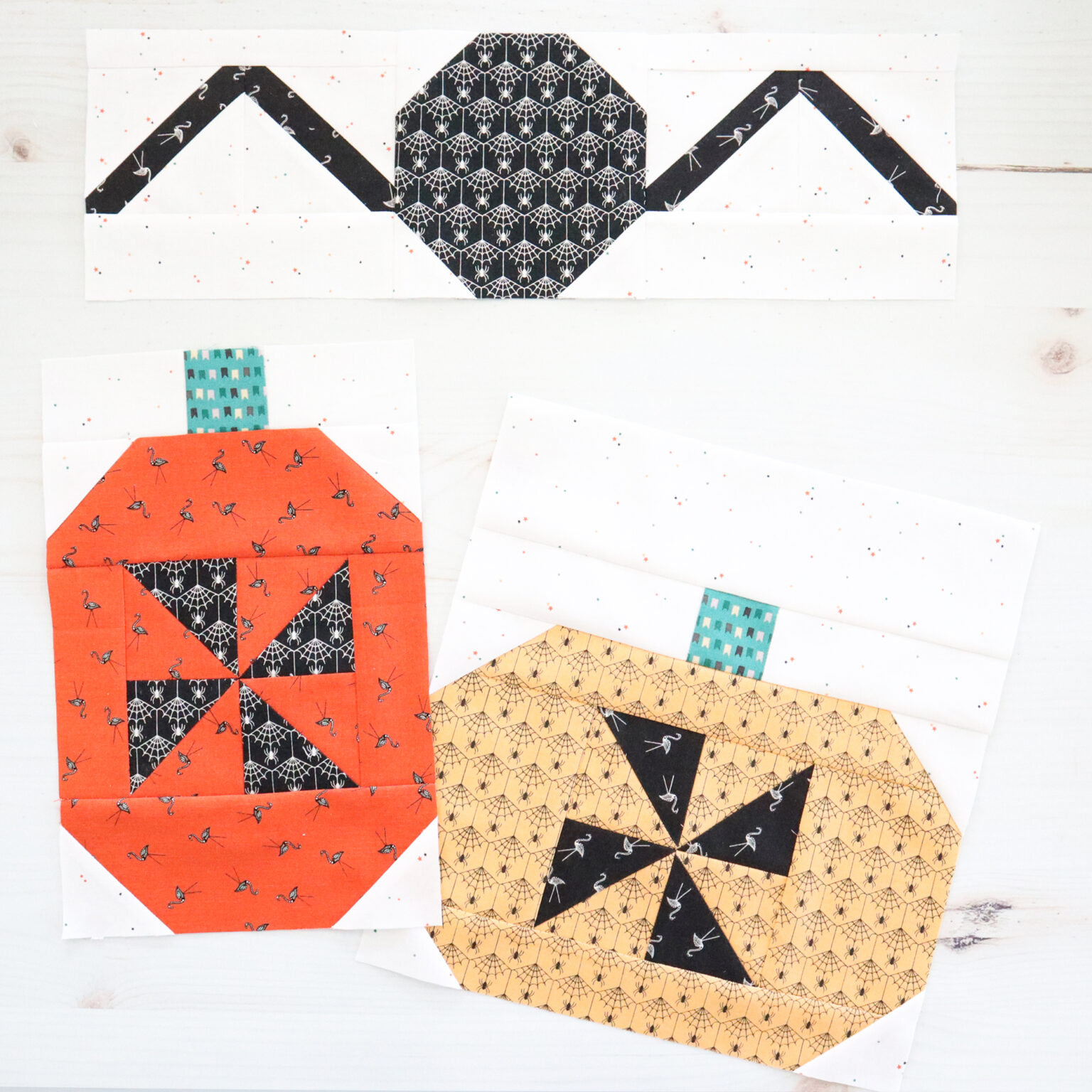 Spooky Lane Spider and Pumpkin Blocks