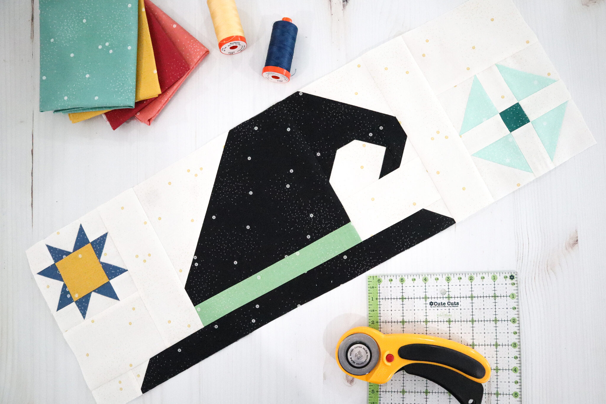 Quilted Witch Sew Along Hat Block