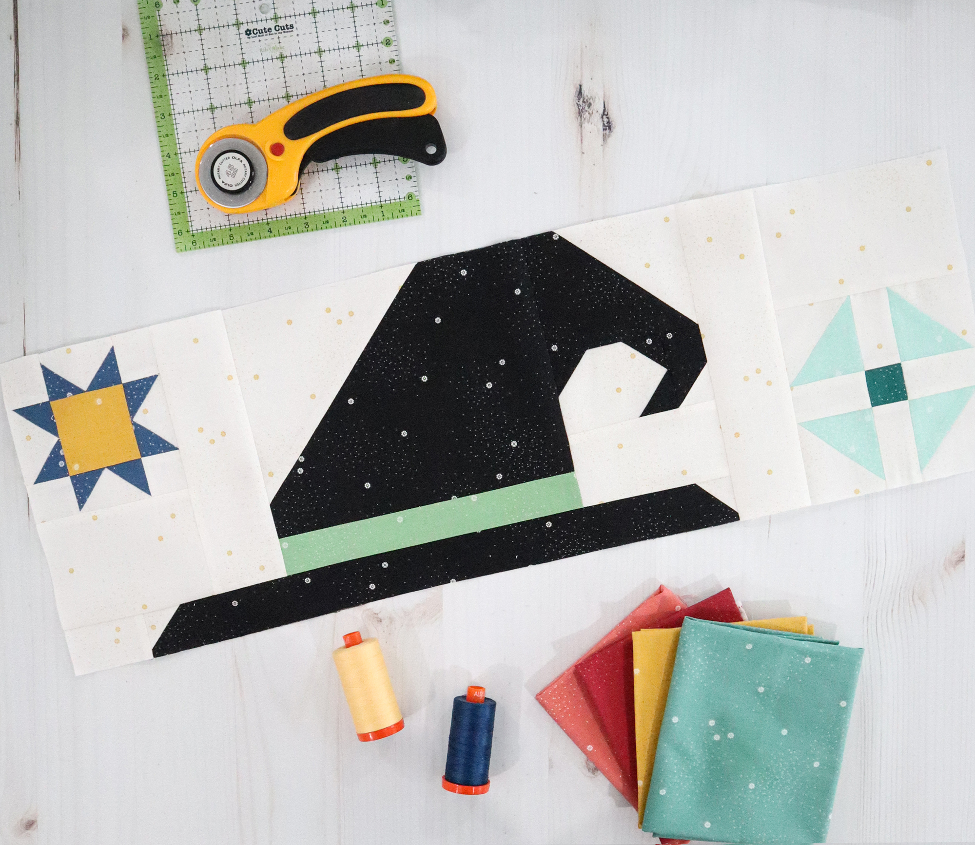 Quilted Witch Sew Along Hat Block