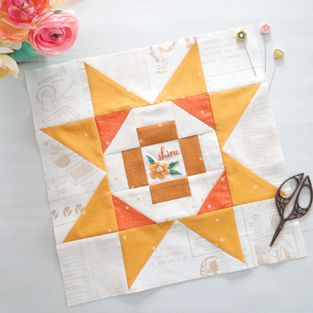 Crossroads Block Shine Together Sew Along - Free Sew Along Quilt
