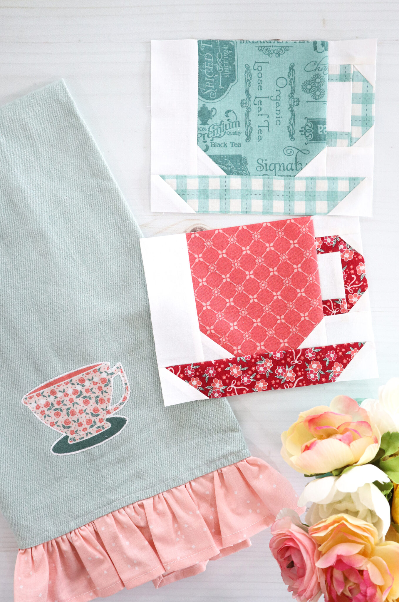 Tea Party Quilt Along Teacup B Blocks