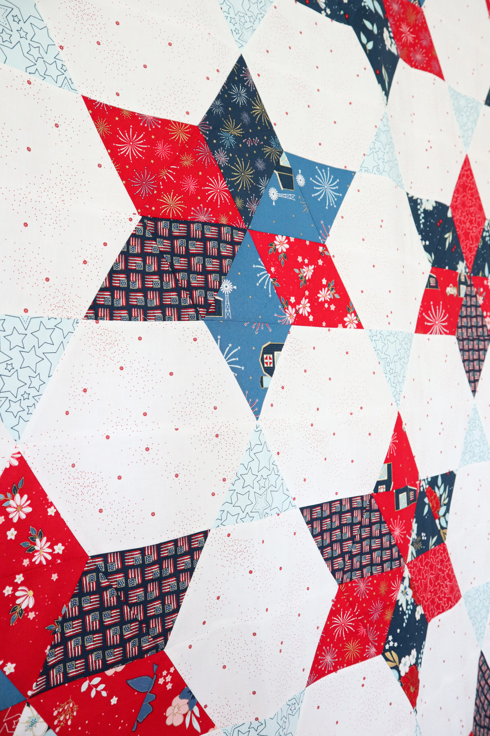 Vintage Stars Sew Along Row Assembly