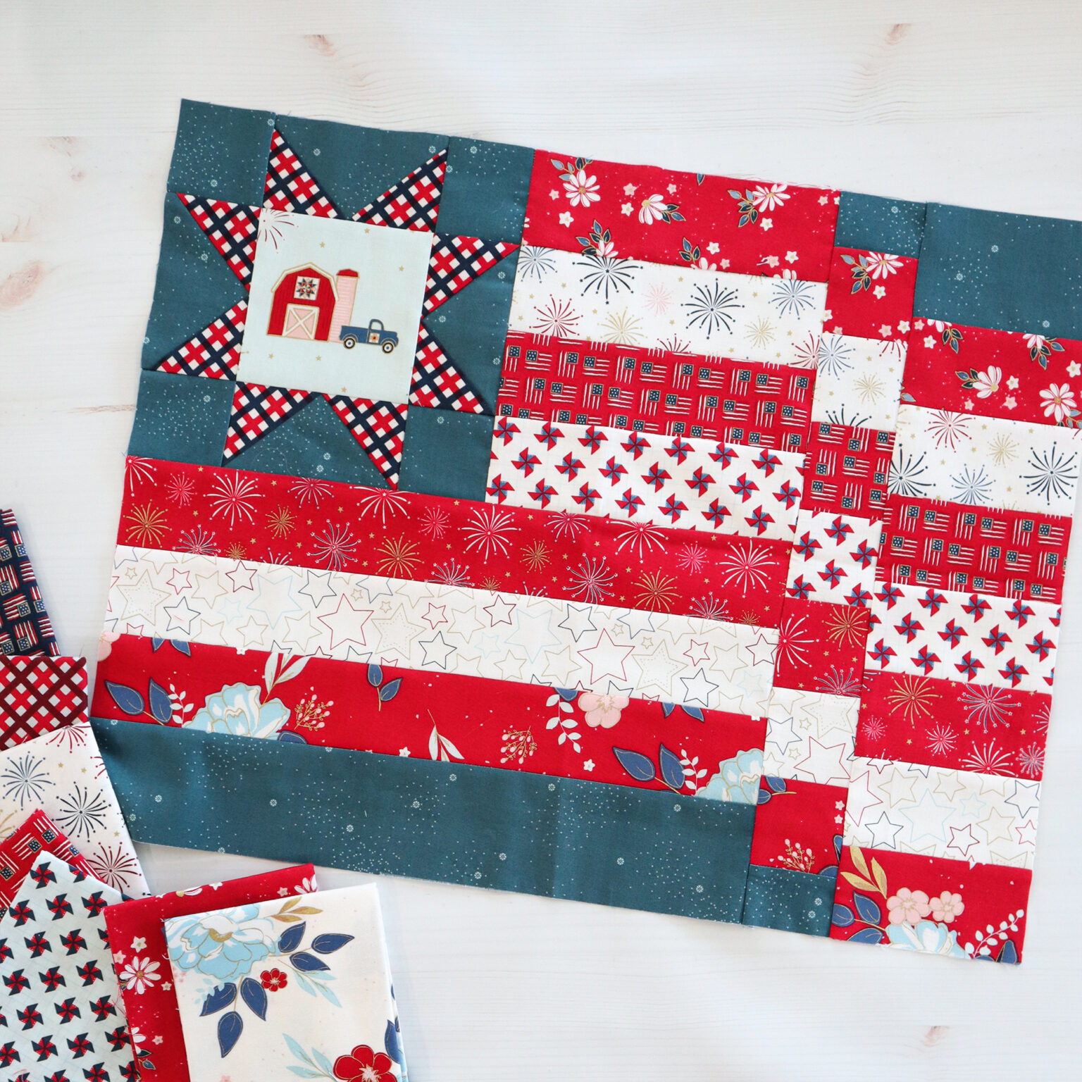 Heartland Quilt Along Flag Blocks