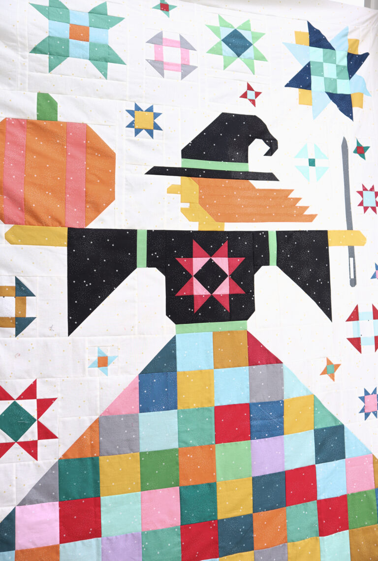 Quilted Witch Quilt Top Finish