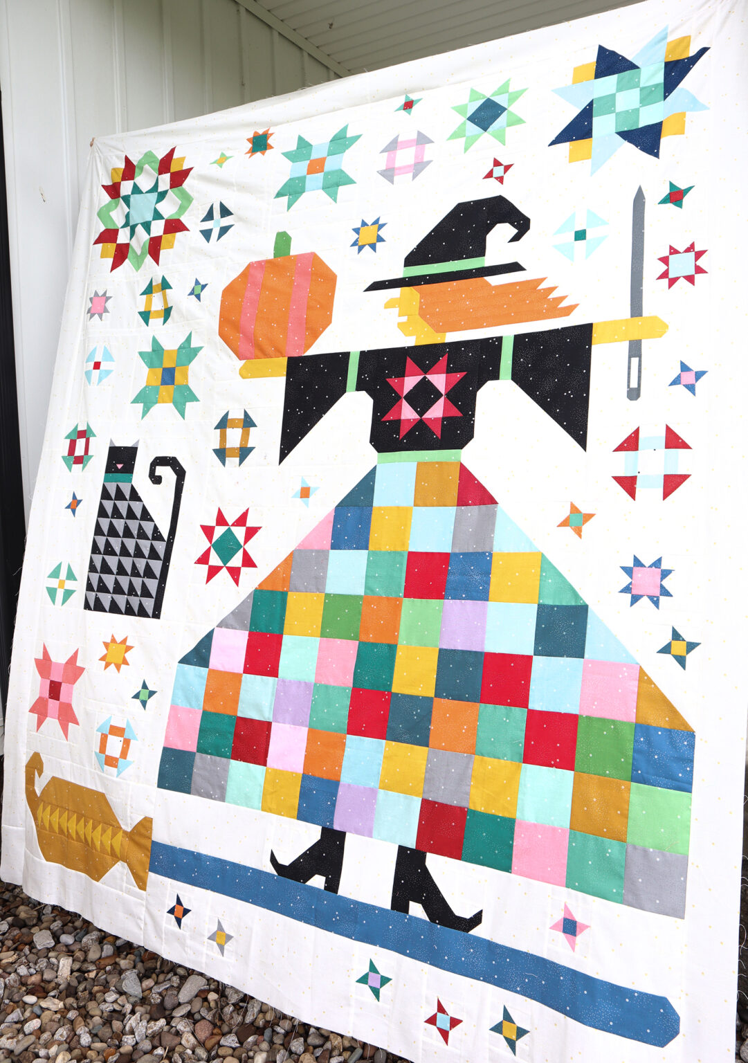 Quilted Witch Quilt Top Finish