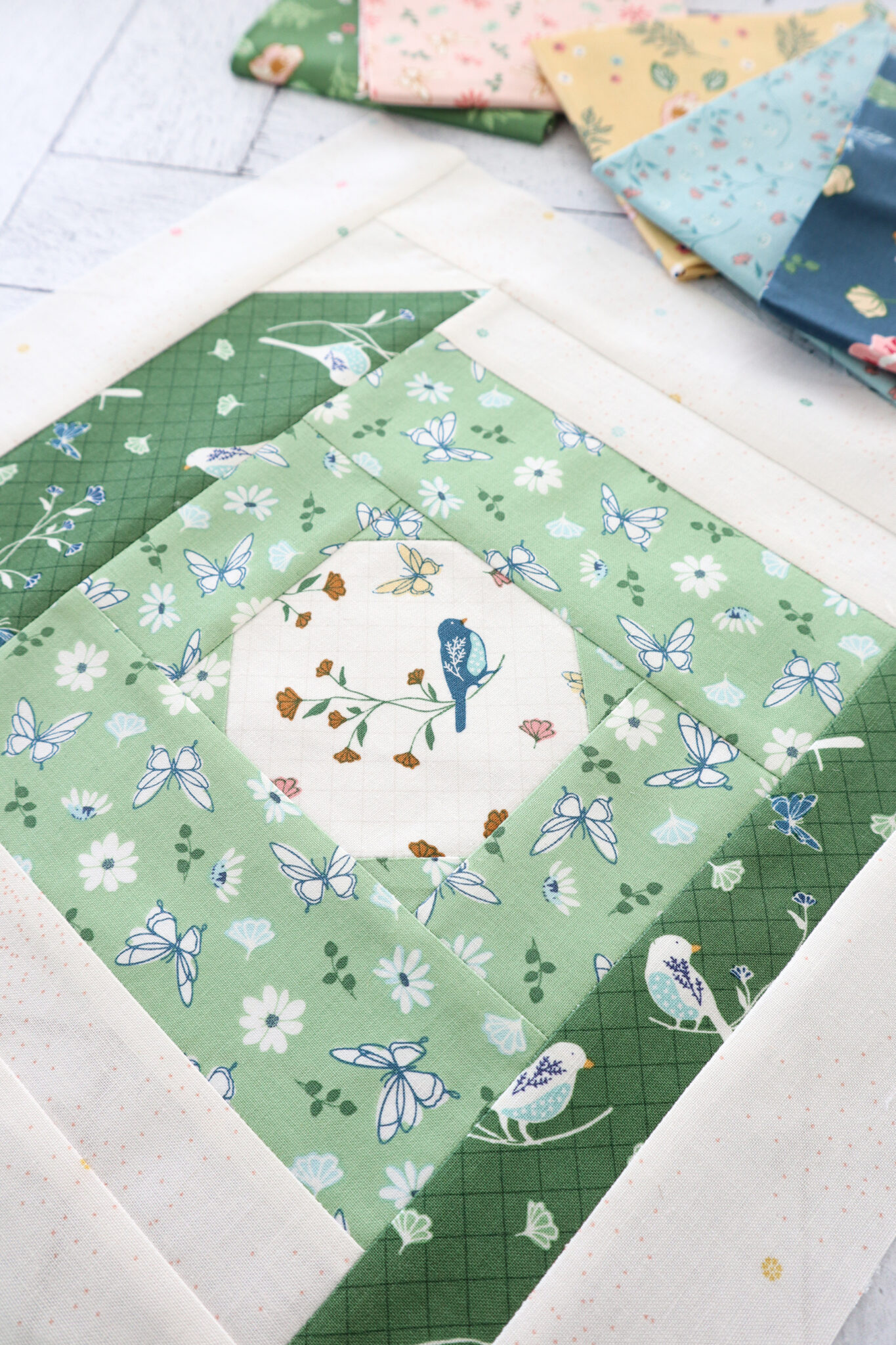 Melody Lane Sew Along Bird House Block