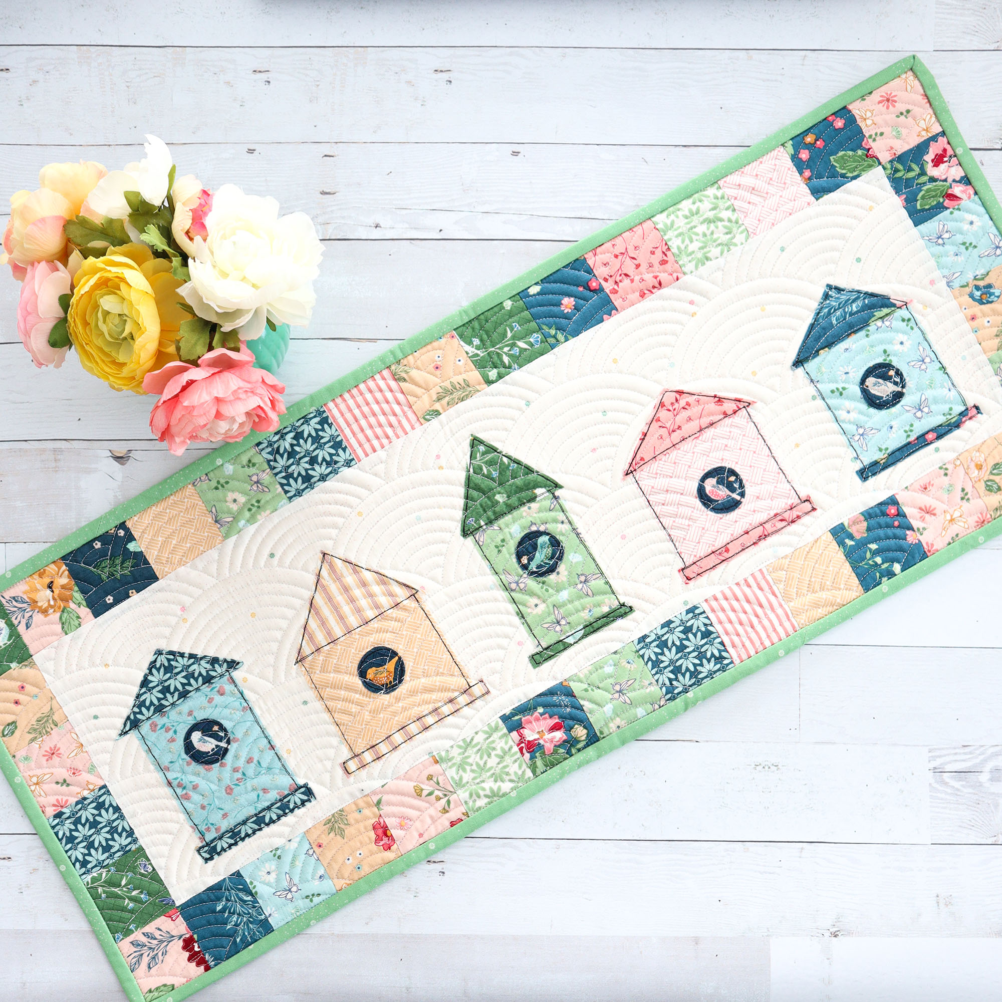 Birdhouse Lane Table Runner