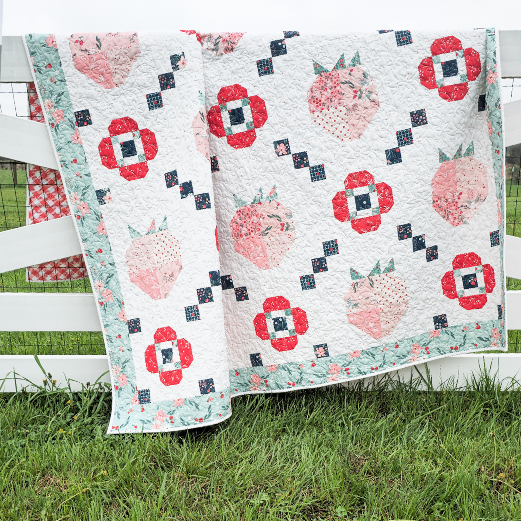 Berry Market Quilt Along Strawberry Blocks