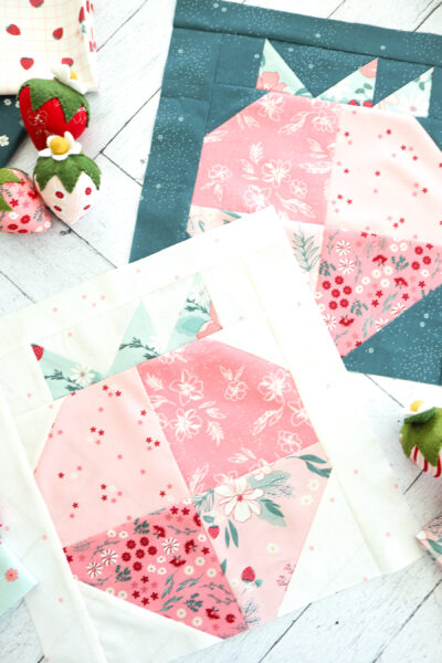 Berry Market Quilt Along Strawberry Blocks